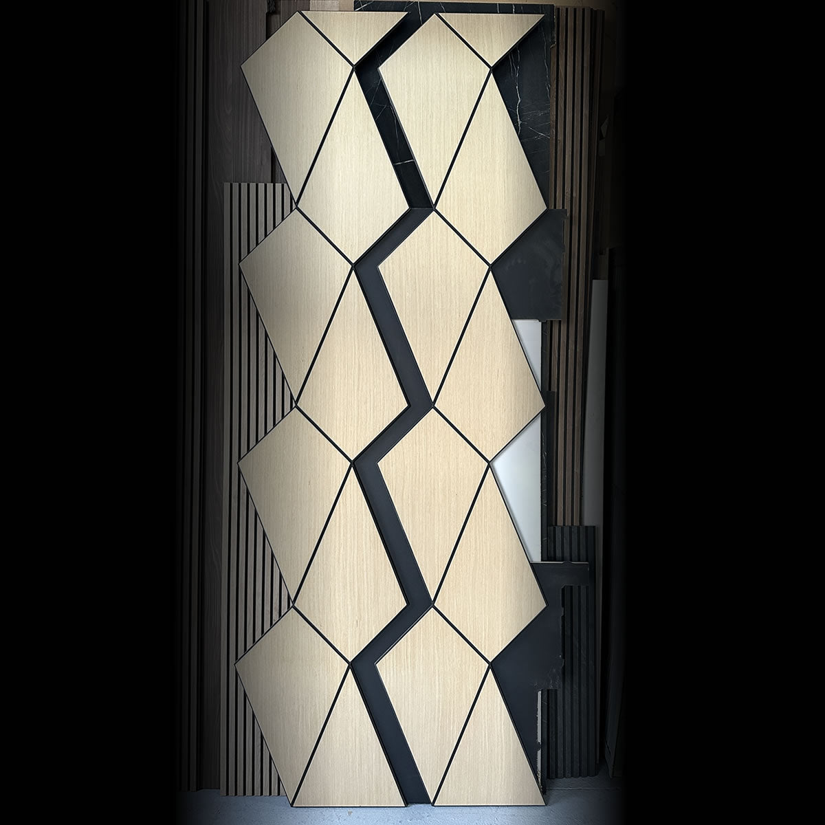 DEKO Diamond - Panou decorativ riflat 276x60cm – placari-pereti.ro